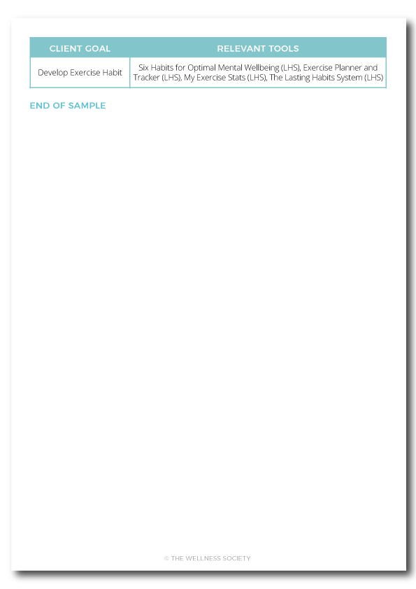 Pro Toolkit Sample - The Wellness Society | Self-Help, Therapy and ...